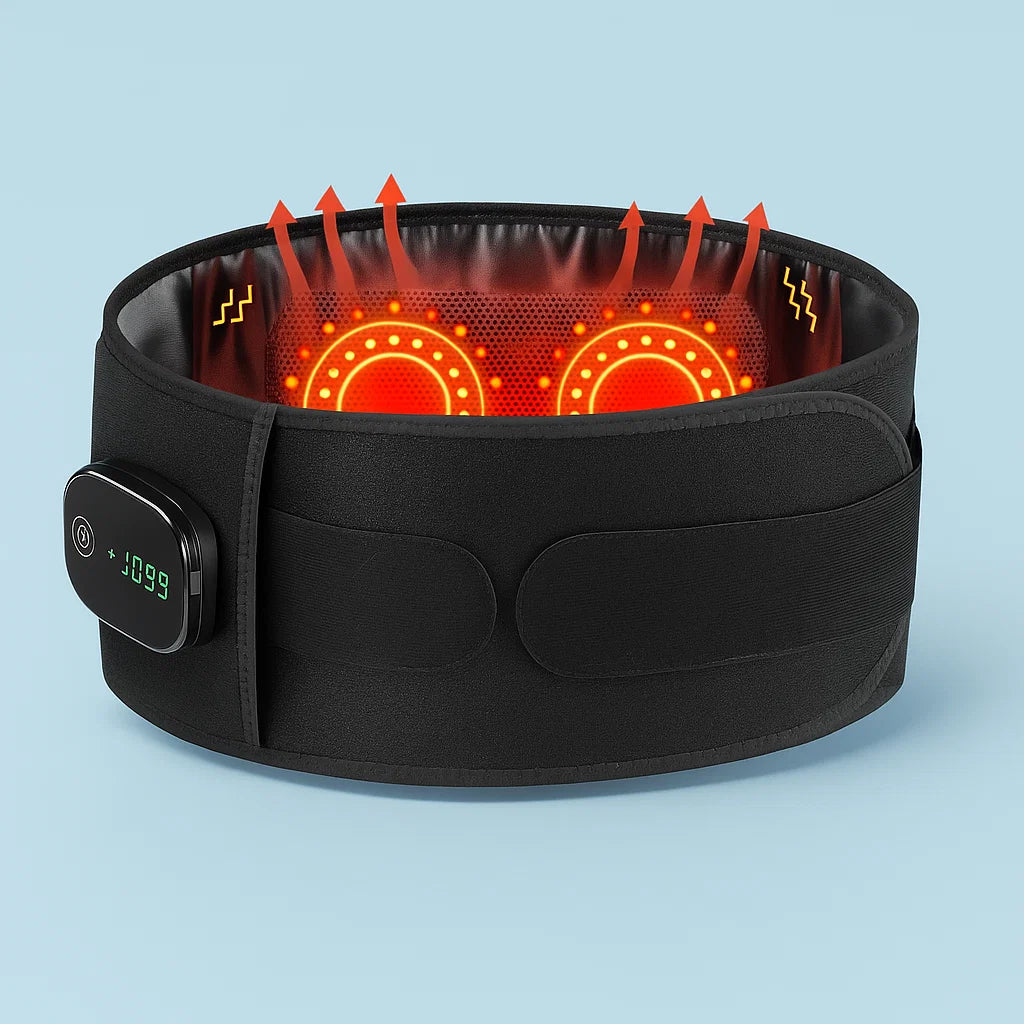 Lumbar Massager Belt Infrared Heat And Vibration Therapy | Body Relief ...